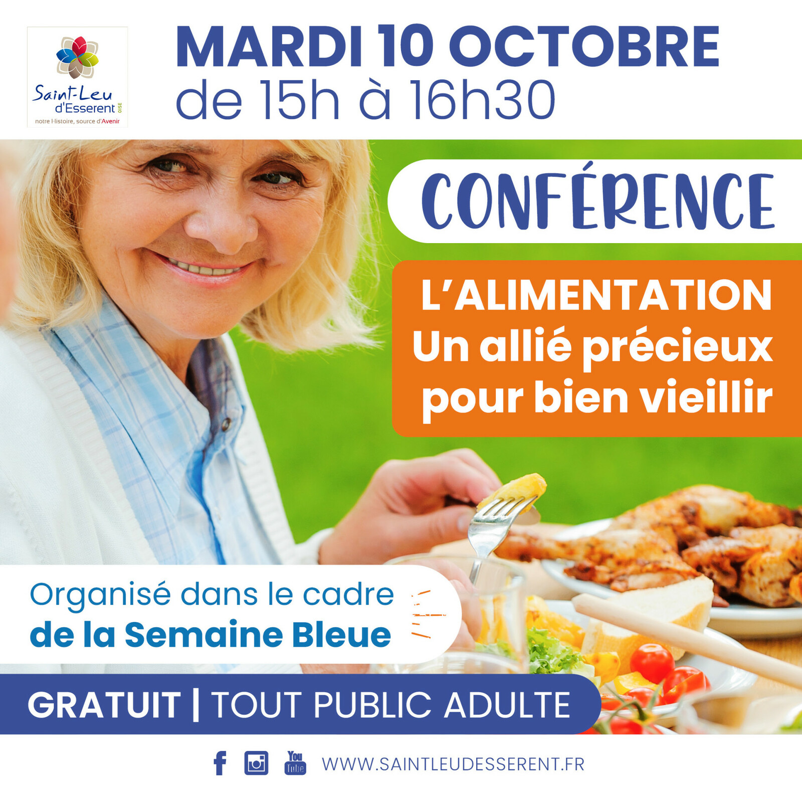 Conférence : l'alimentation, un allié précieux pour bien vieillir
